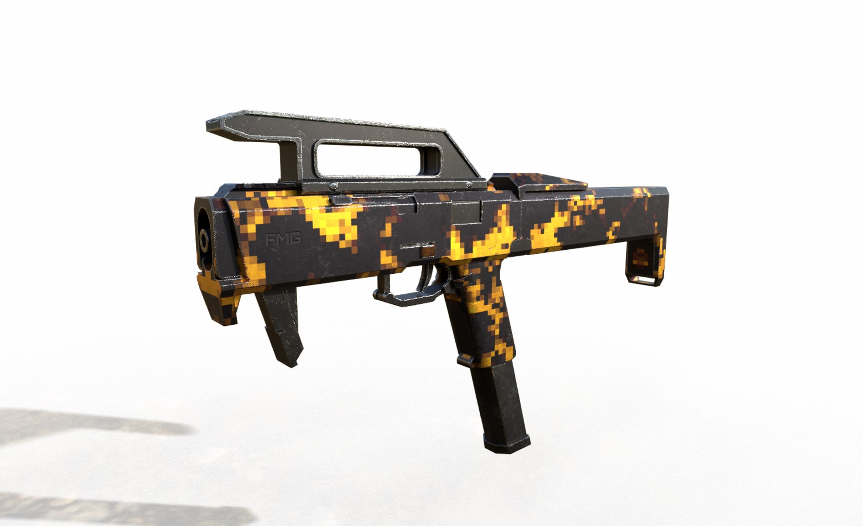 FMG - Submachine Gun Low-poly 3D Model 3D - TurboSquid 1845288