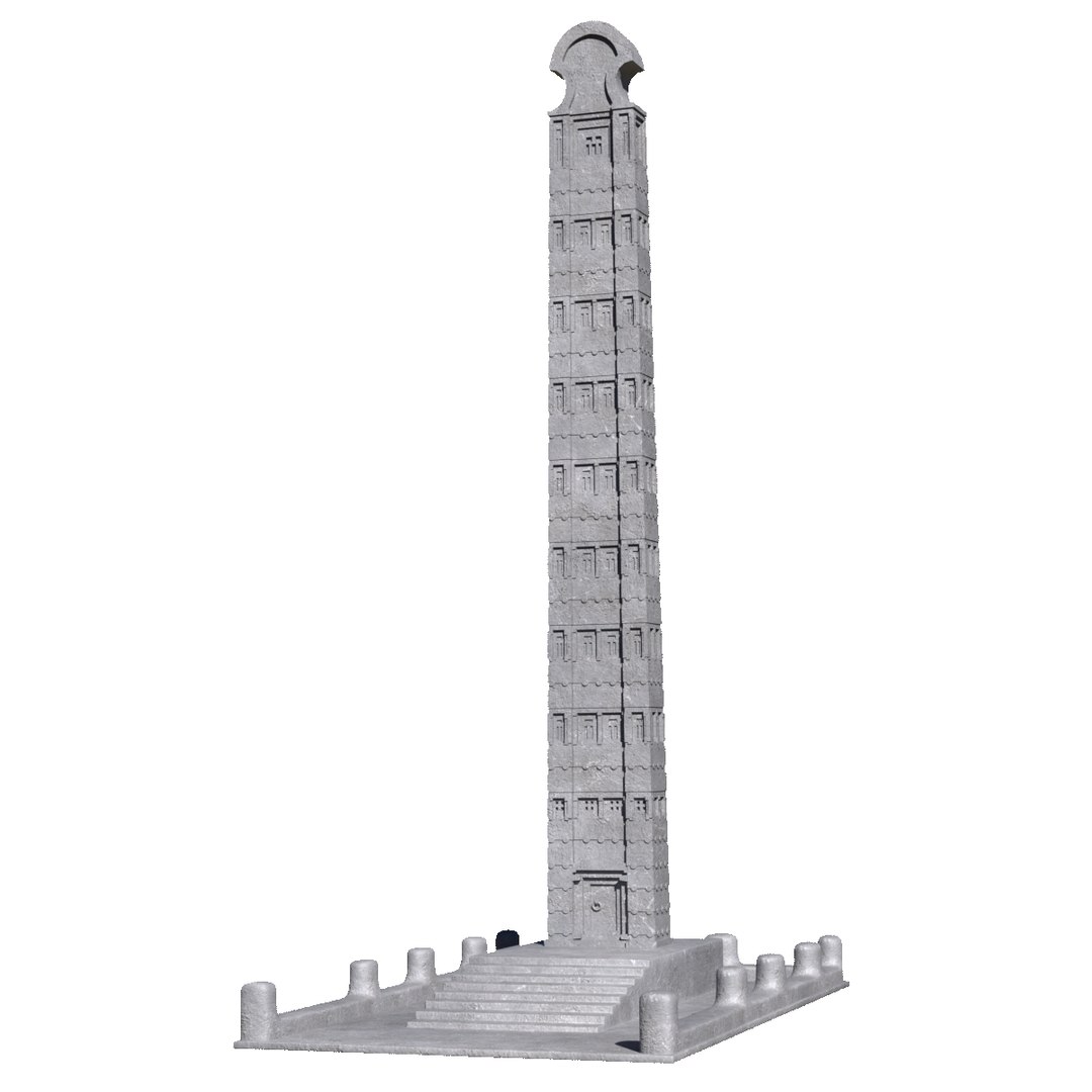 Axum Obelisk 3D - TurboSquid 2268580