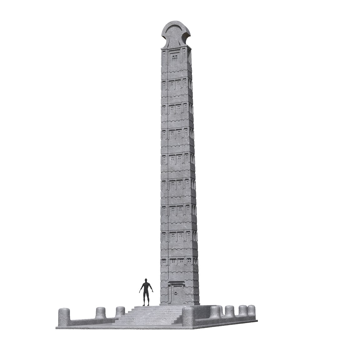 Axum Obelisk 3D - TurboSquid 2268580