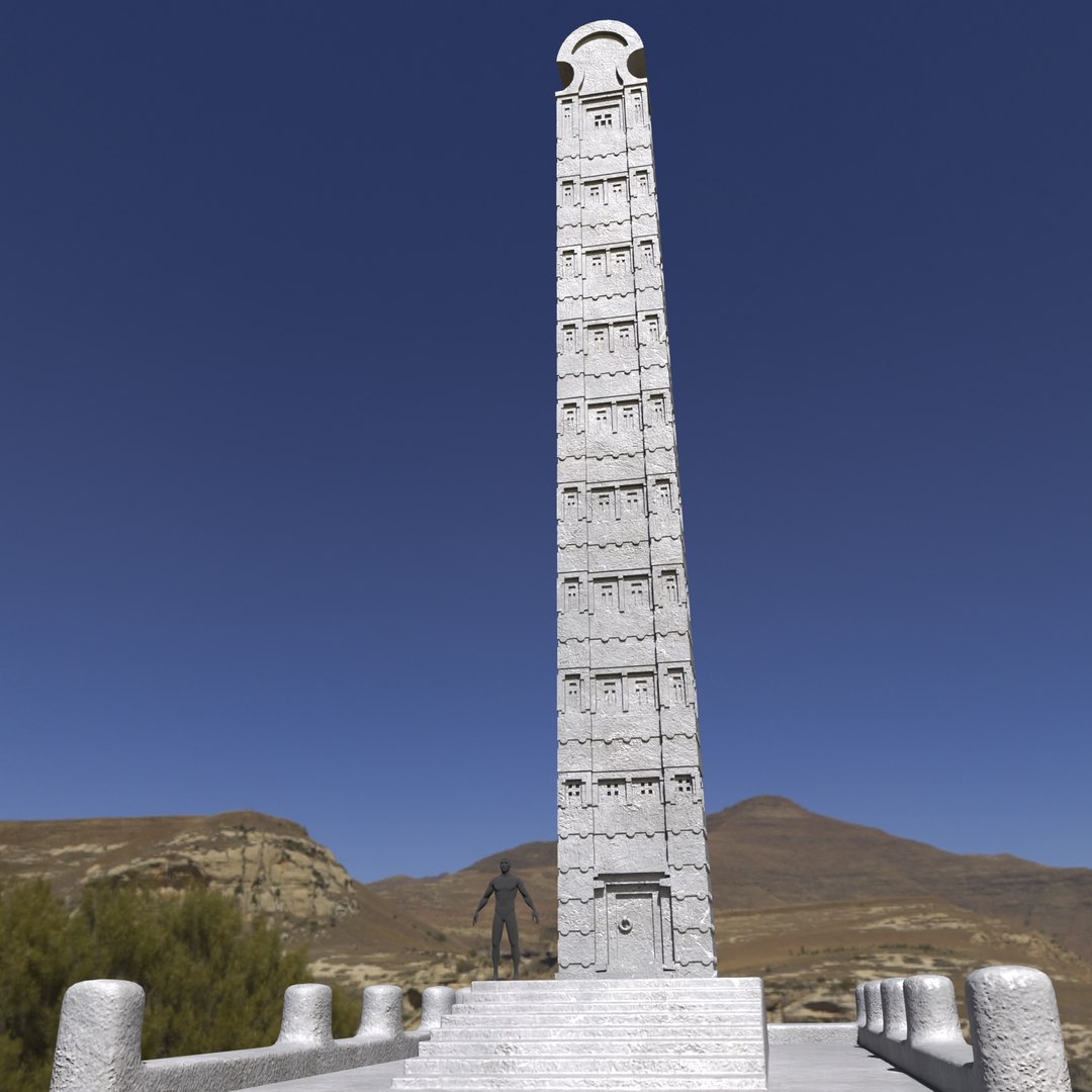 Axum Obelisk 3D - TurboSquid 2268580