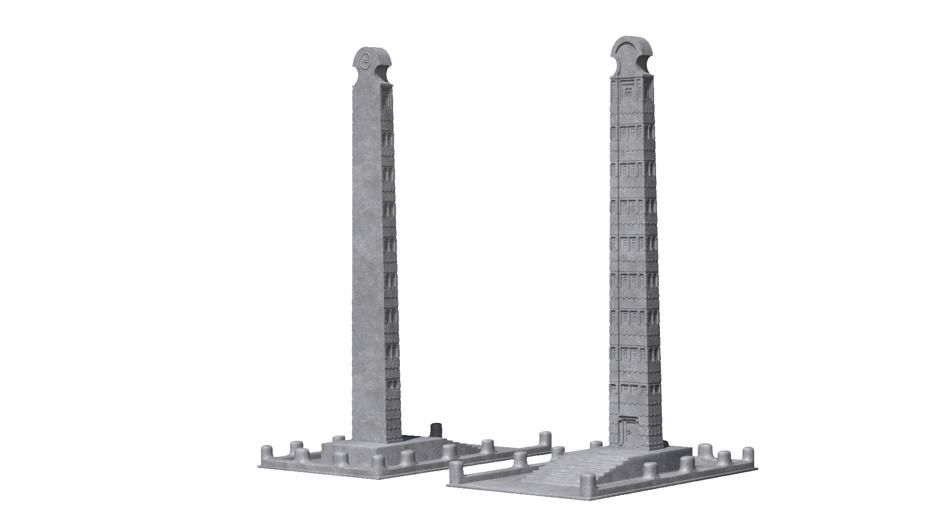 Axum Obelisk 3D - TurboSquid 2268580
