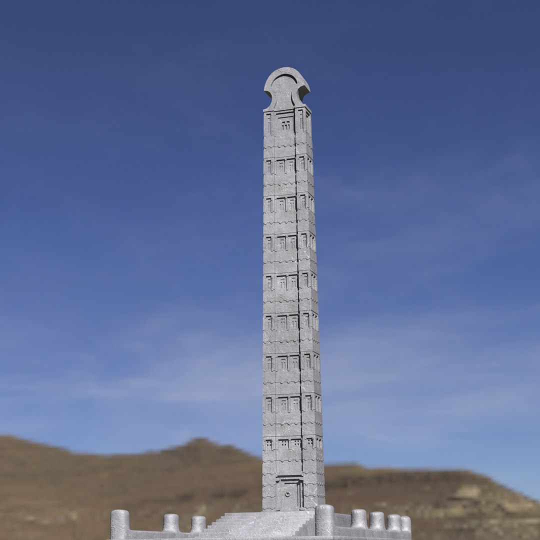 Axum Obelisk 3D - TurboSquid 2268580