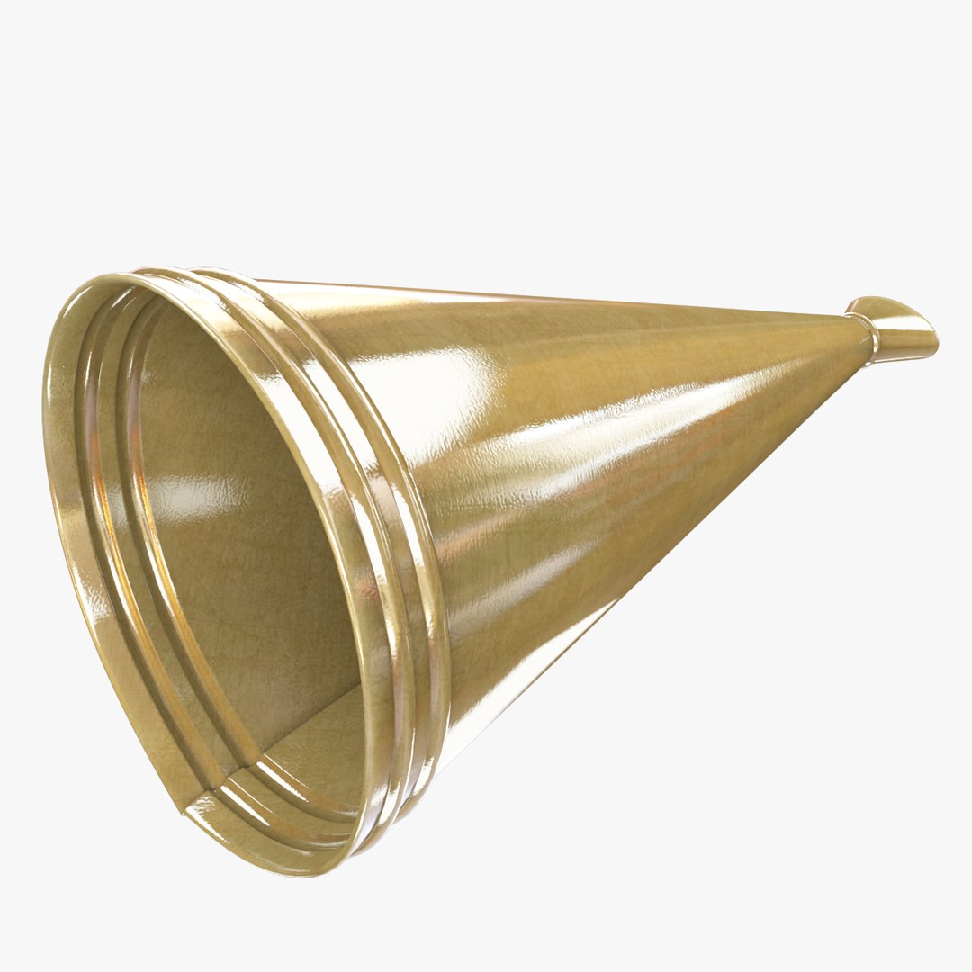Retro captain megaphone 3D model - TurboSquid 1217306
