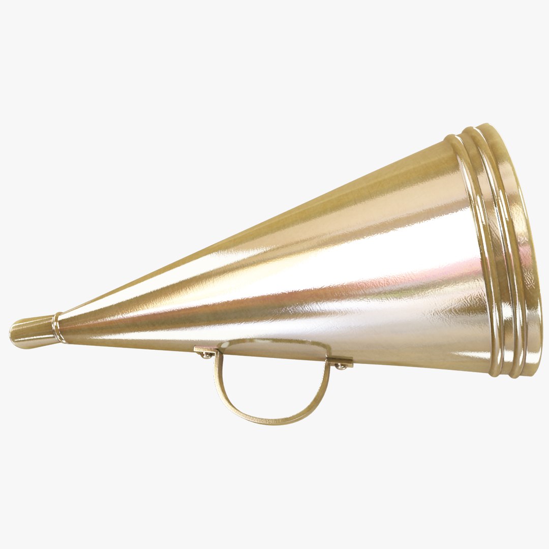 Retro captain megaphone 3D model - TurboSquid 1217306