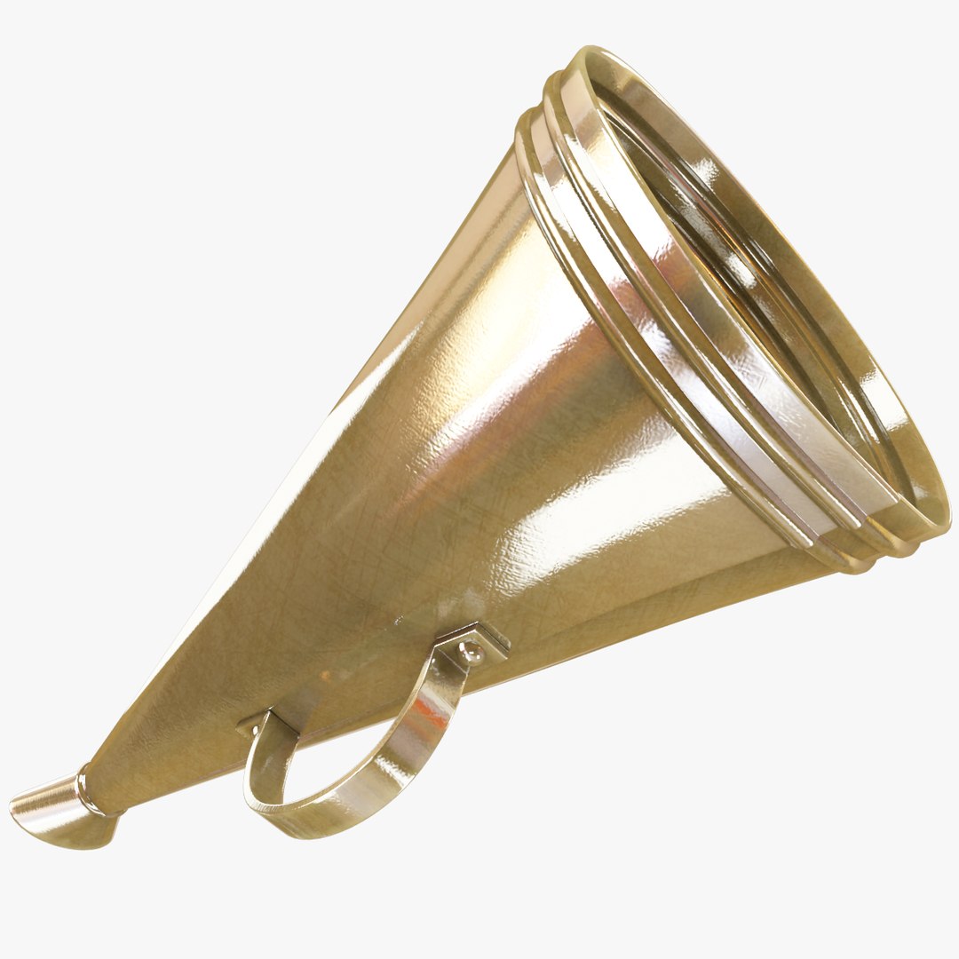Retro captain megaphone 3D model - TurboSquid 1217306