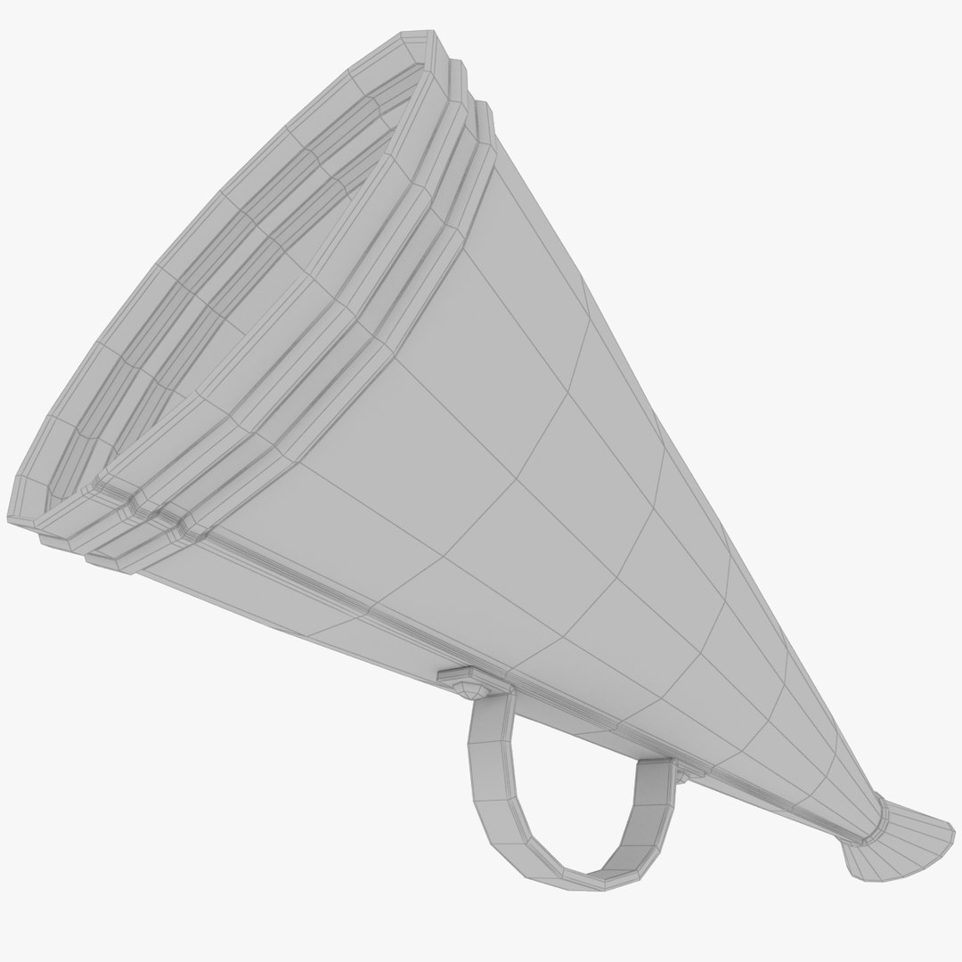 Retro captain megaphone 3D model - TurboSquid 1217306