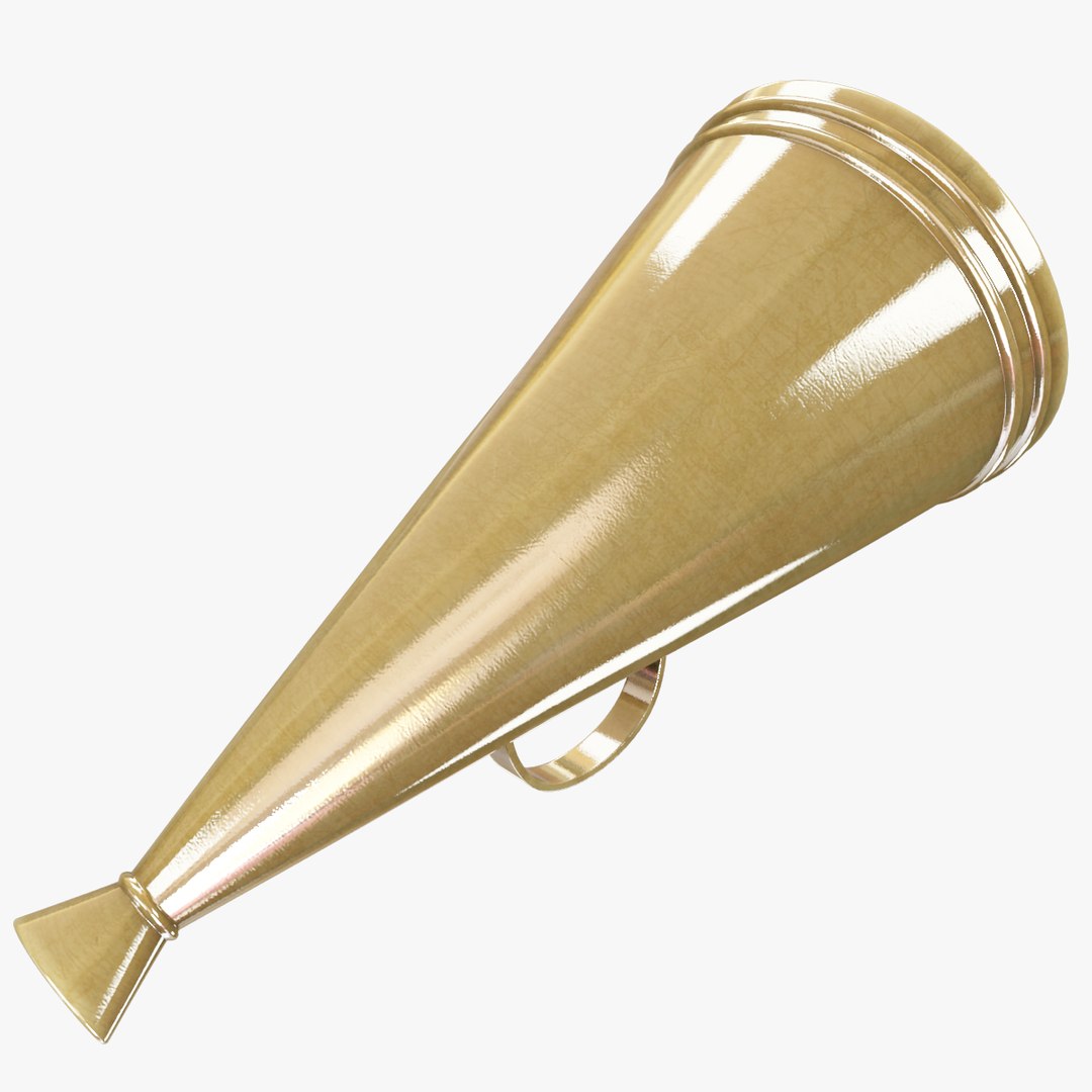 Retro captain megaphone 3D model - TurboSquid 1217306