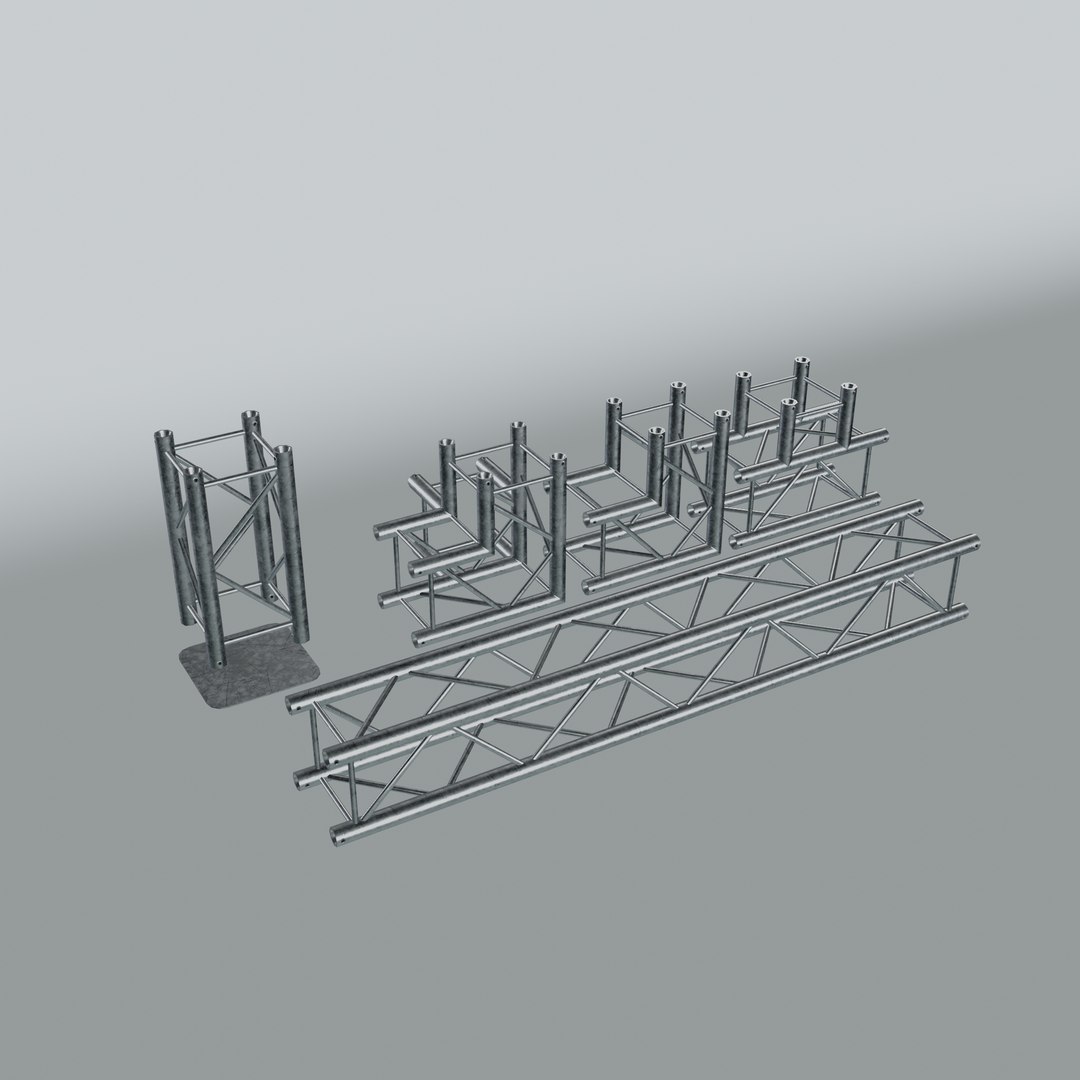 Low Poly PBR Modular Truss Pack Game Ready 3D Model - TurboSquid 2028751