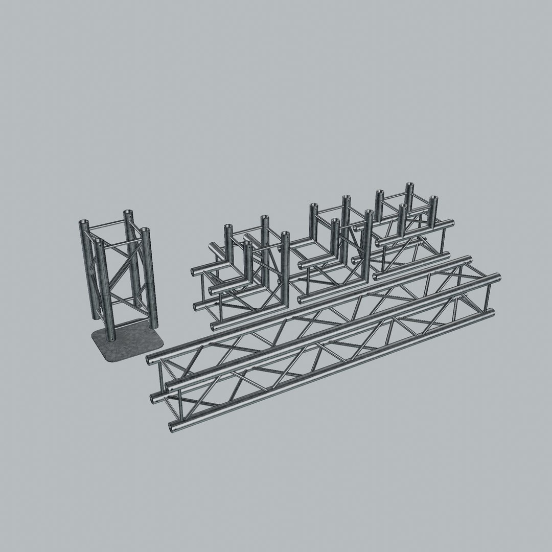 Low Poly PBR Modular Truss Pack Game Ready 3D Model - TurboSquid 2028751