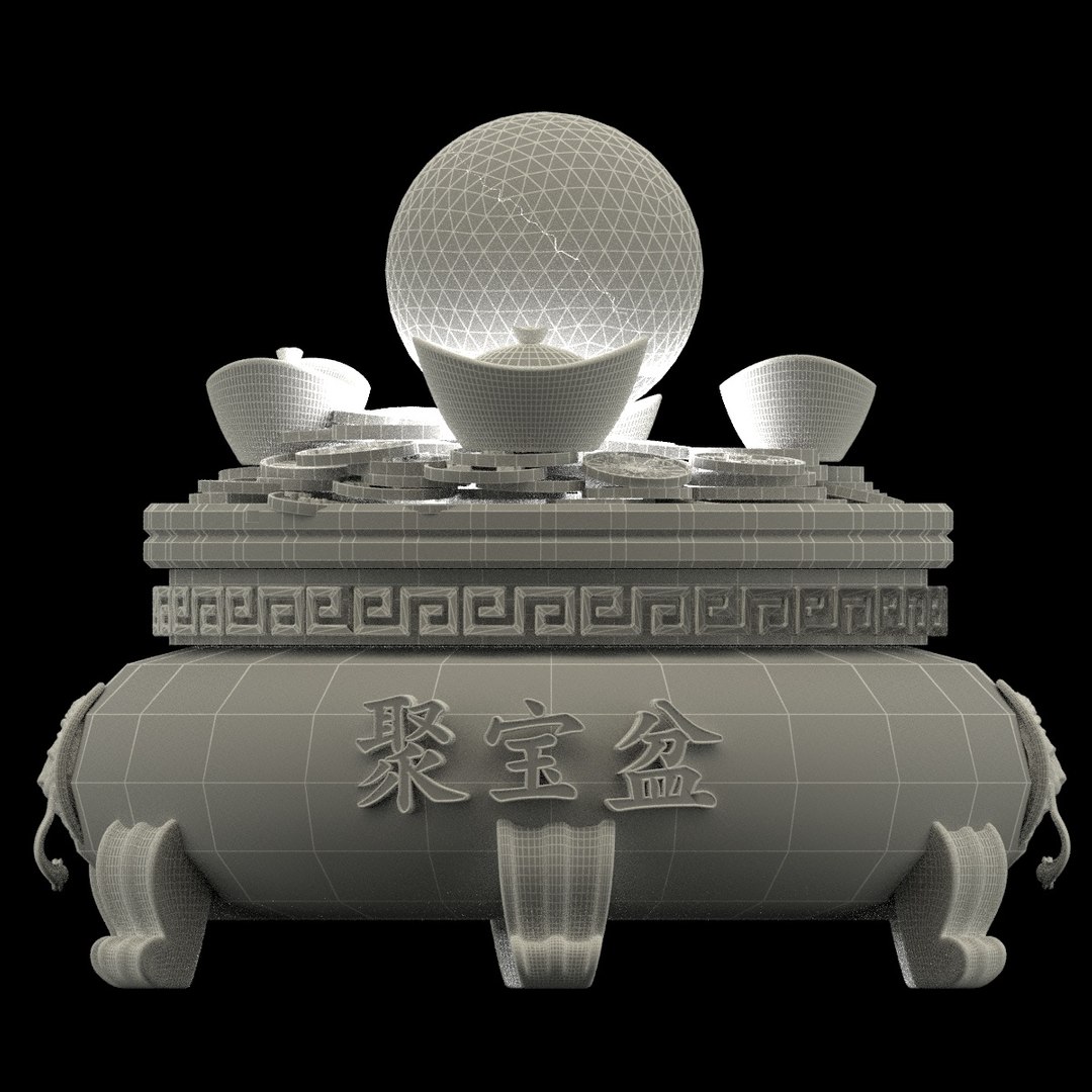 3D Chinese Gold Ingot - TurboSquid 1594155