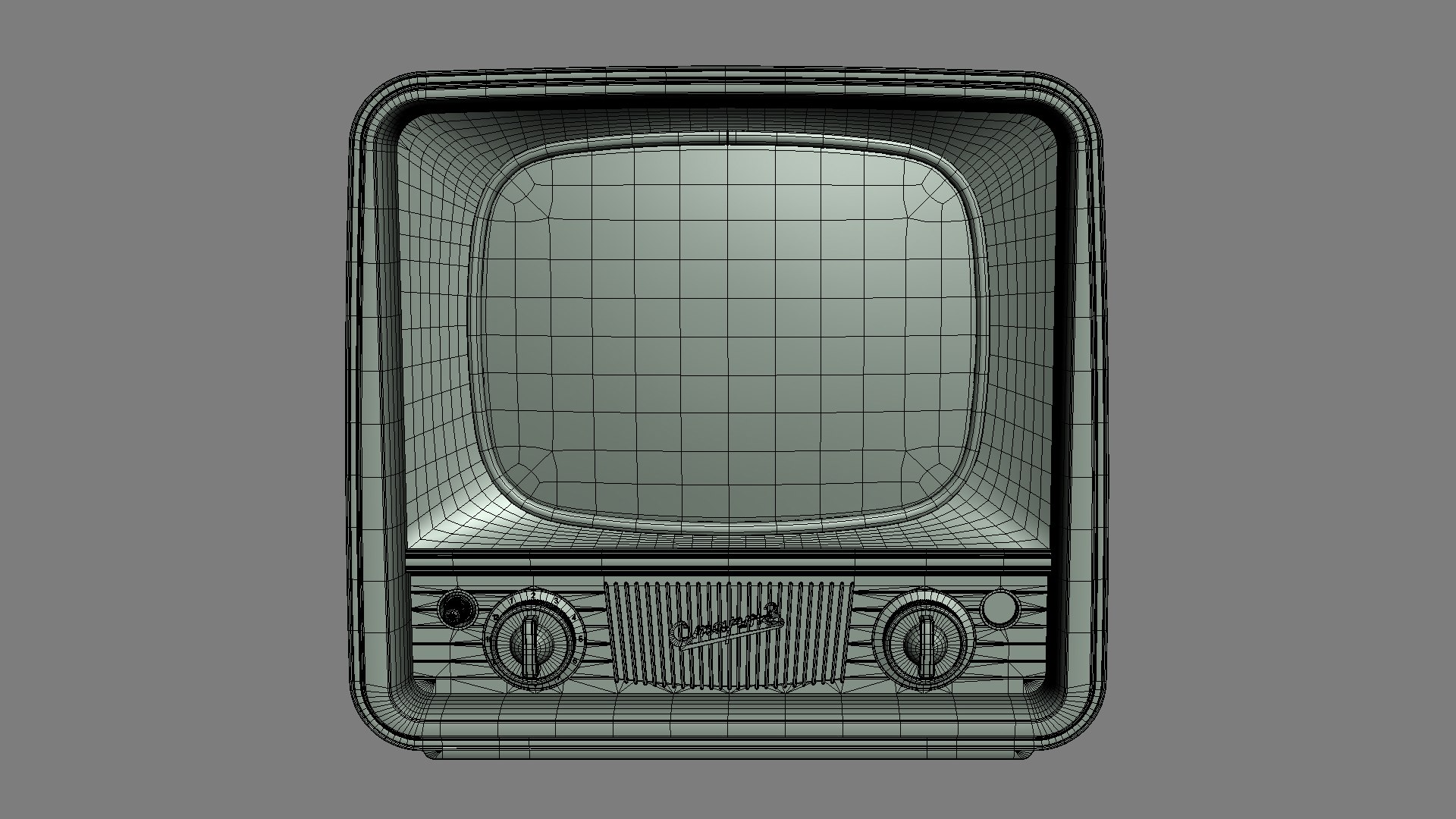 vintage tv start- d model