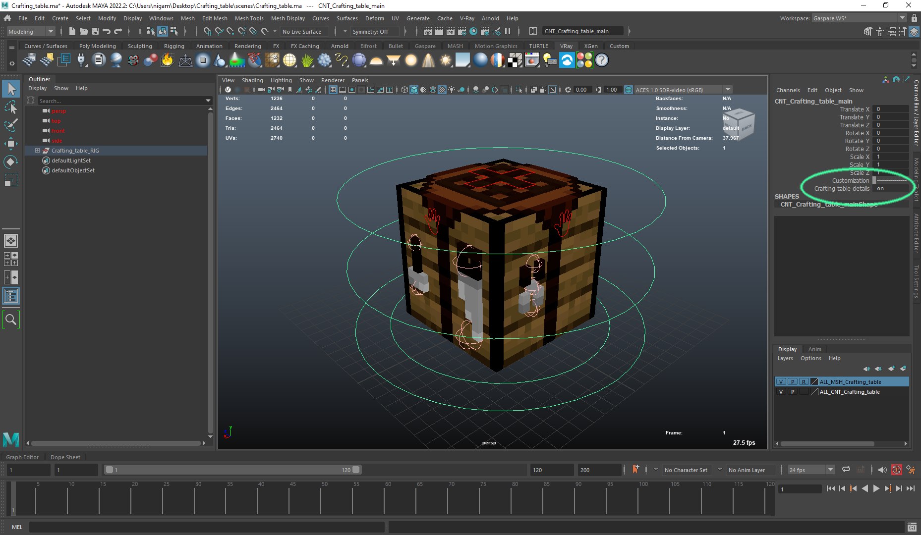 3D Minecraft Crafting Table - TurboSquid 1826778