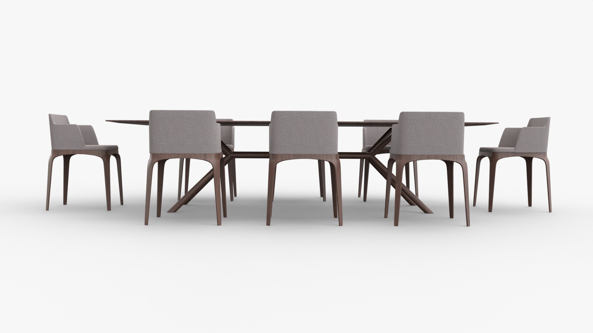 Dining Room Table And Chair Collection PBR 3D - TurboSquid 1930829