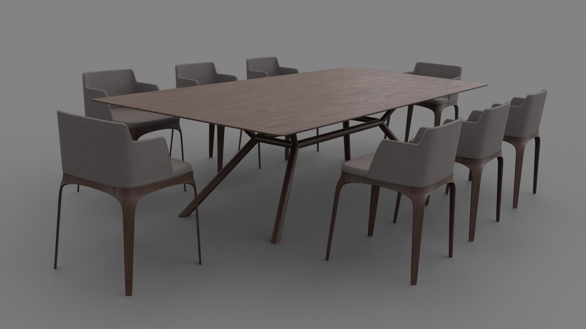 Dining Room Table And Chair Collection PBR 3D - TurboSquid 1930829