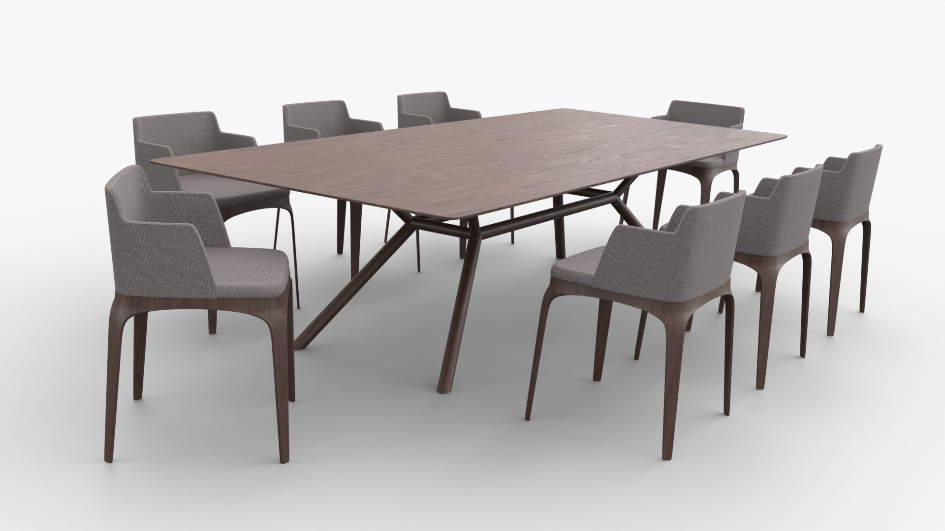 Dining Room Table And Chair Collection PBR 3D - TurboSquid 1930829