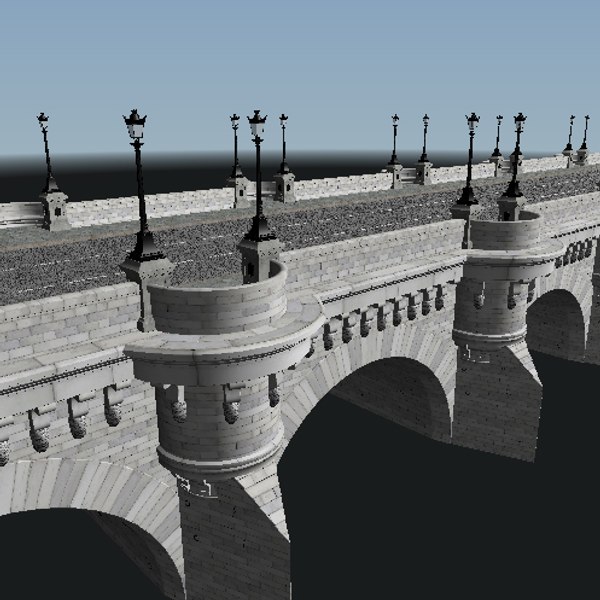 3d max pont neuf bridge