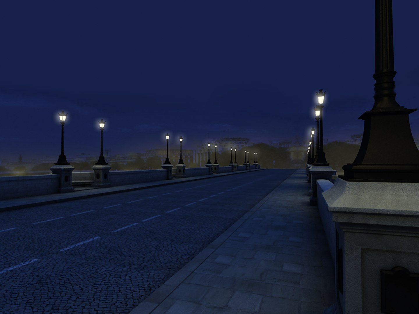 3d Max Pont Neuf Bridge