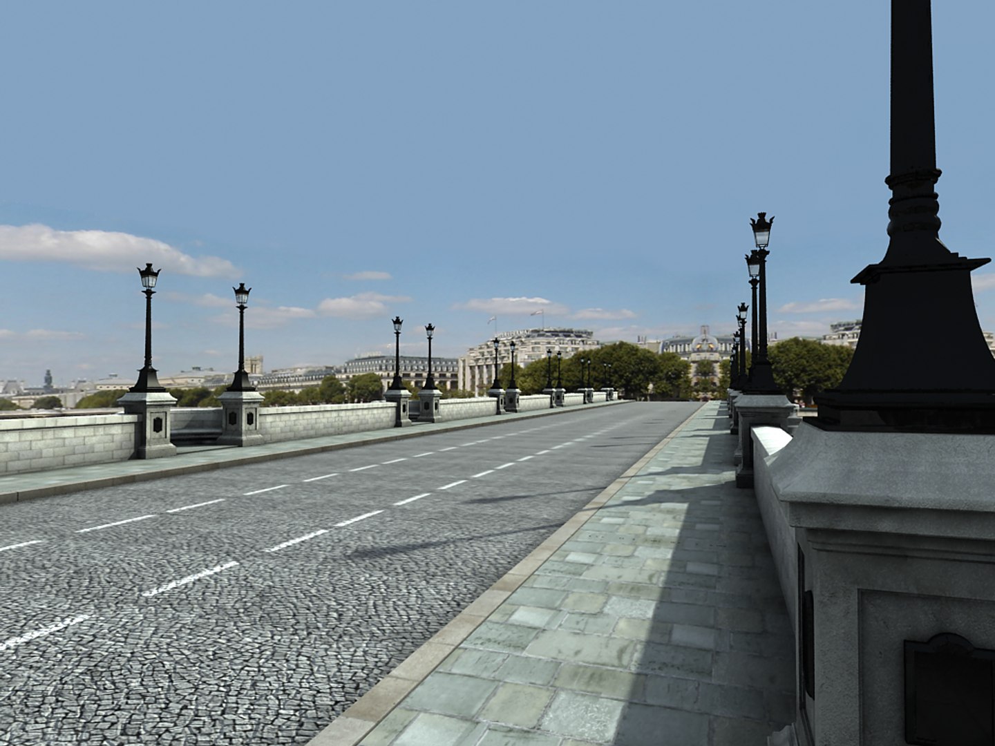 3d Max Pont Neuf Bridge
