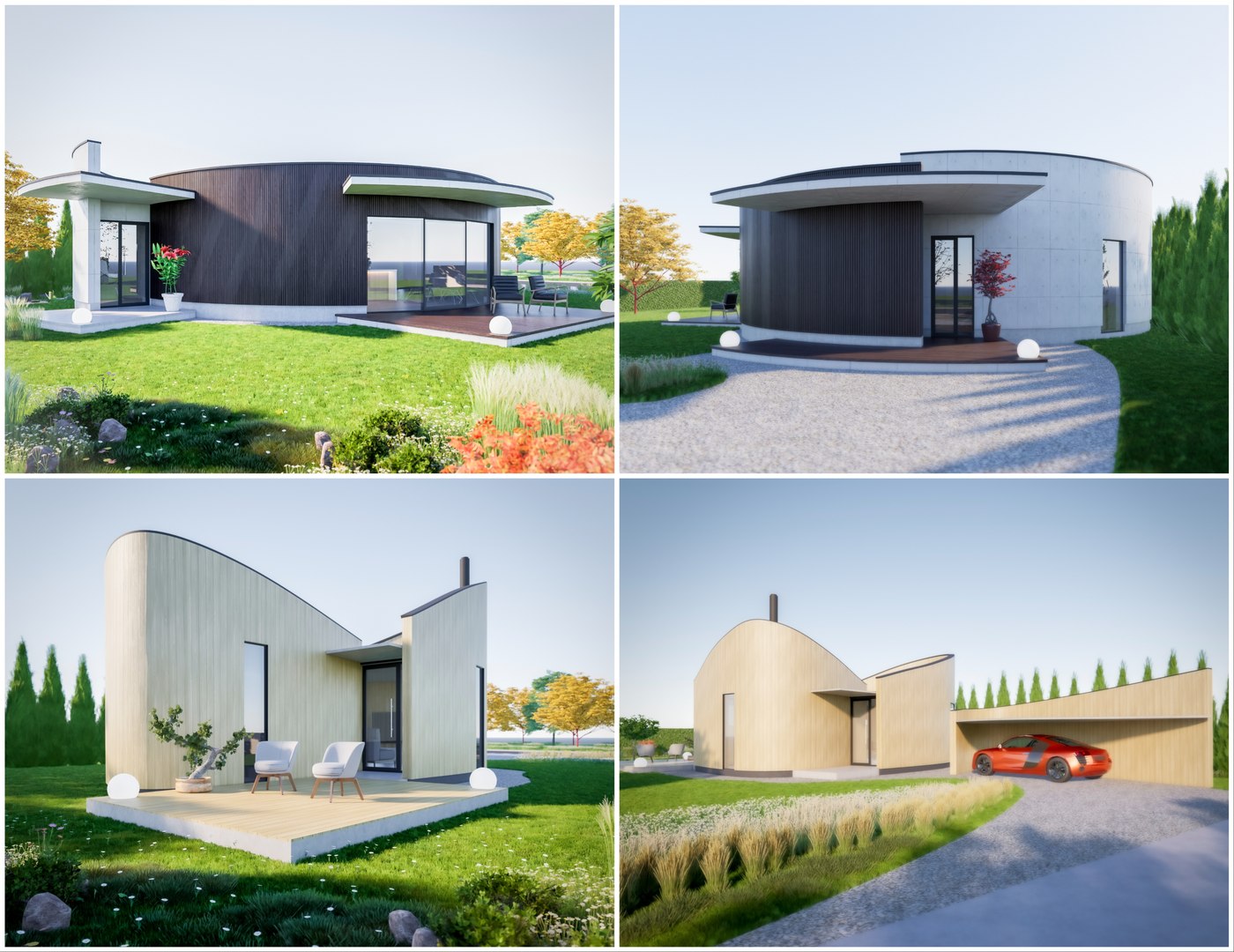 3D House Pack Of 10 - Part 3 - Created With Fully Parametric Revit Families - TurboSquid 2295613