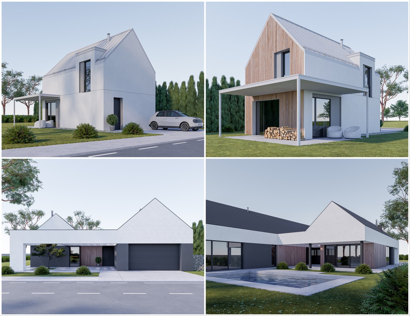 3D House Pack Of 10 - Part 3 - Created With Fully Parametric Revit Families - TurboSquid 2295613