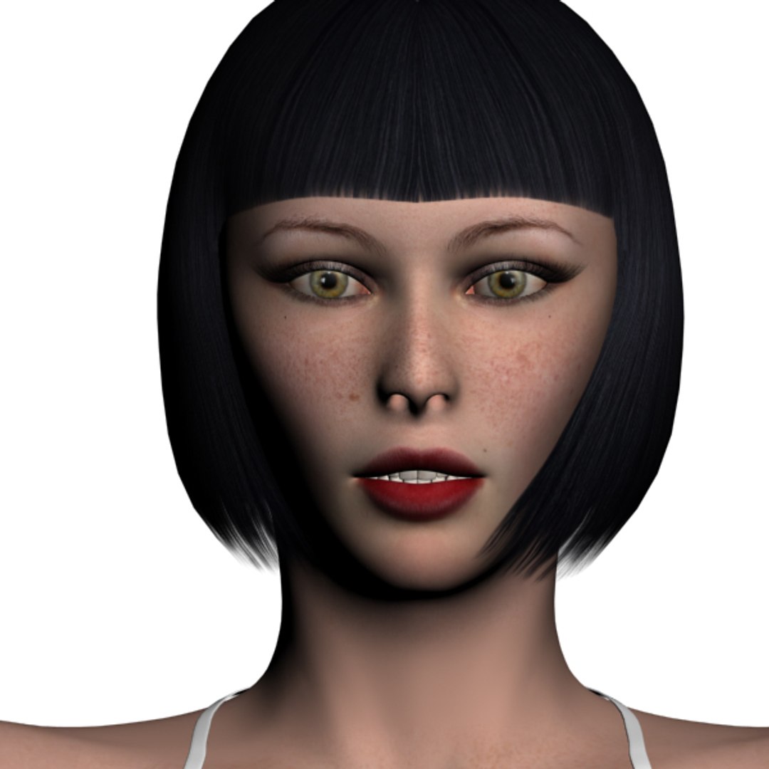 V 1 0 Realistic Female 3d Model