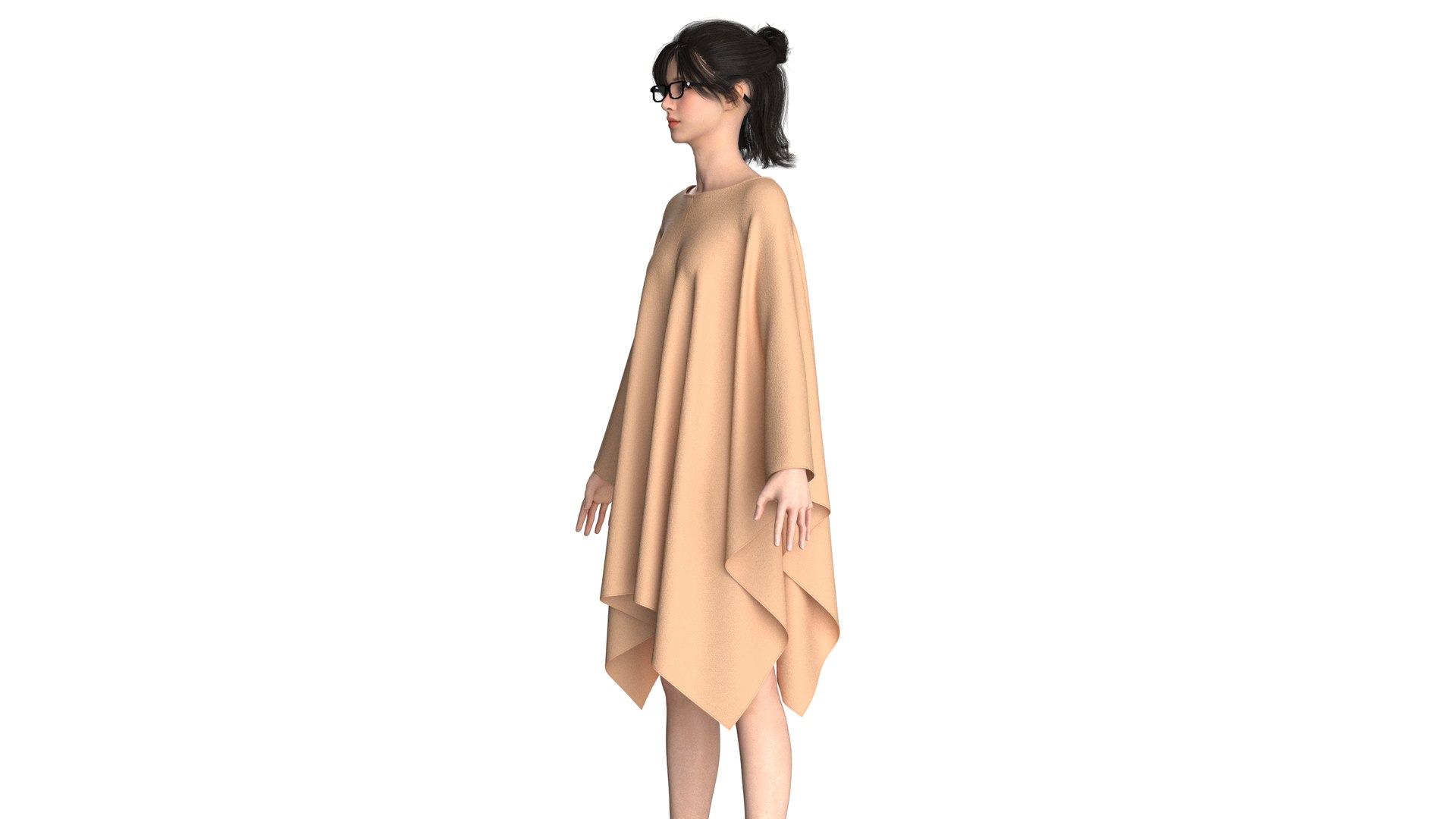 3D Girls Cope Dress V2 Model - TurboSquid 2397690