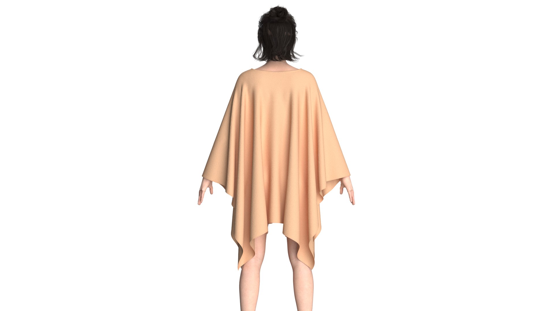 3D Girls Cope Dress V2 Model - TurboSquid 2397690