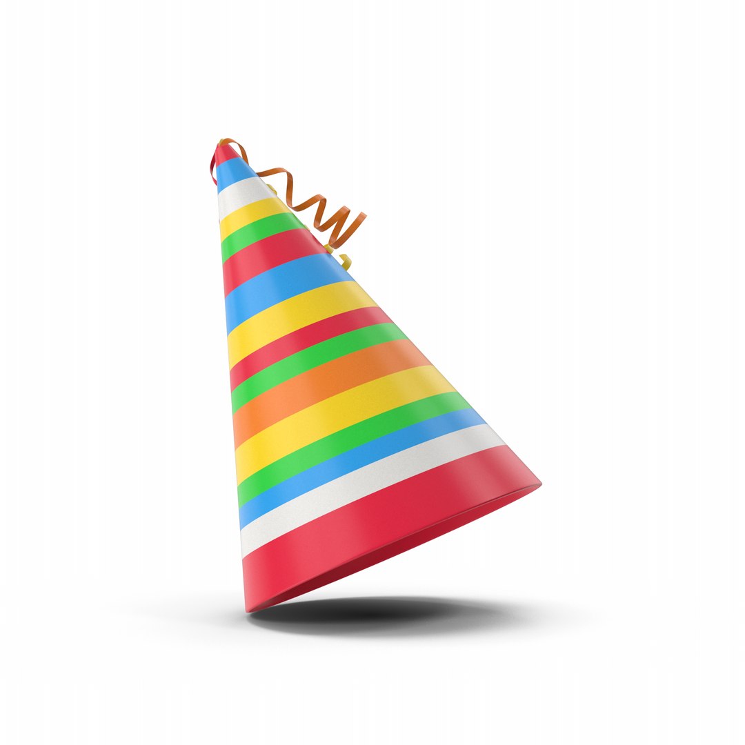 Colorful Party Hat Model - TurboSquid 1962674