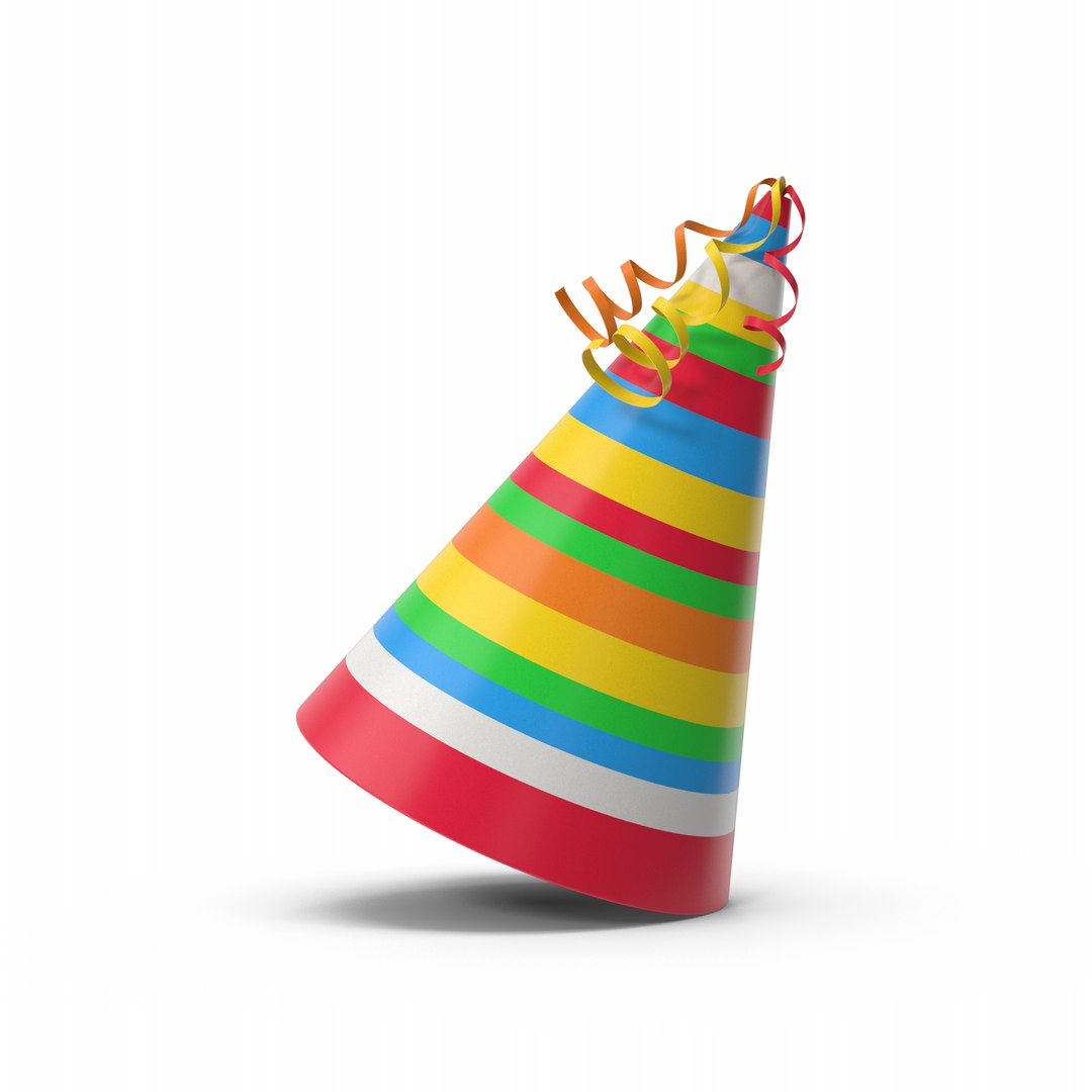 Colorful Party Hat Model - TurboSquid 1962674