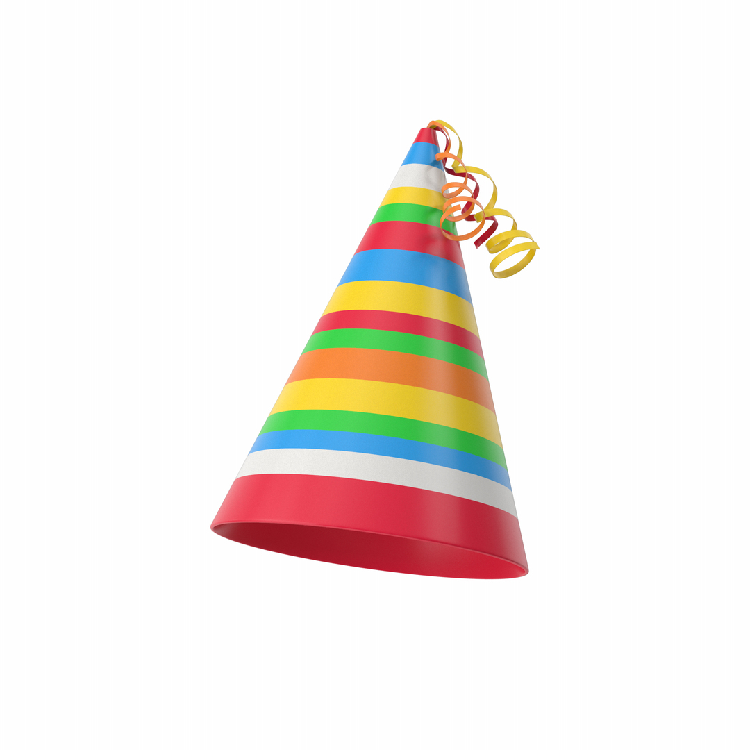 Colorful Party Hat Model - TurboSquid 1962674