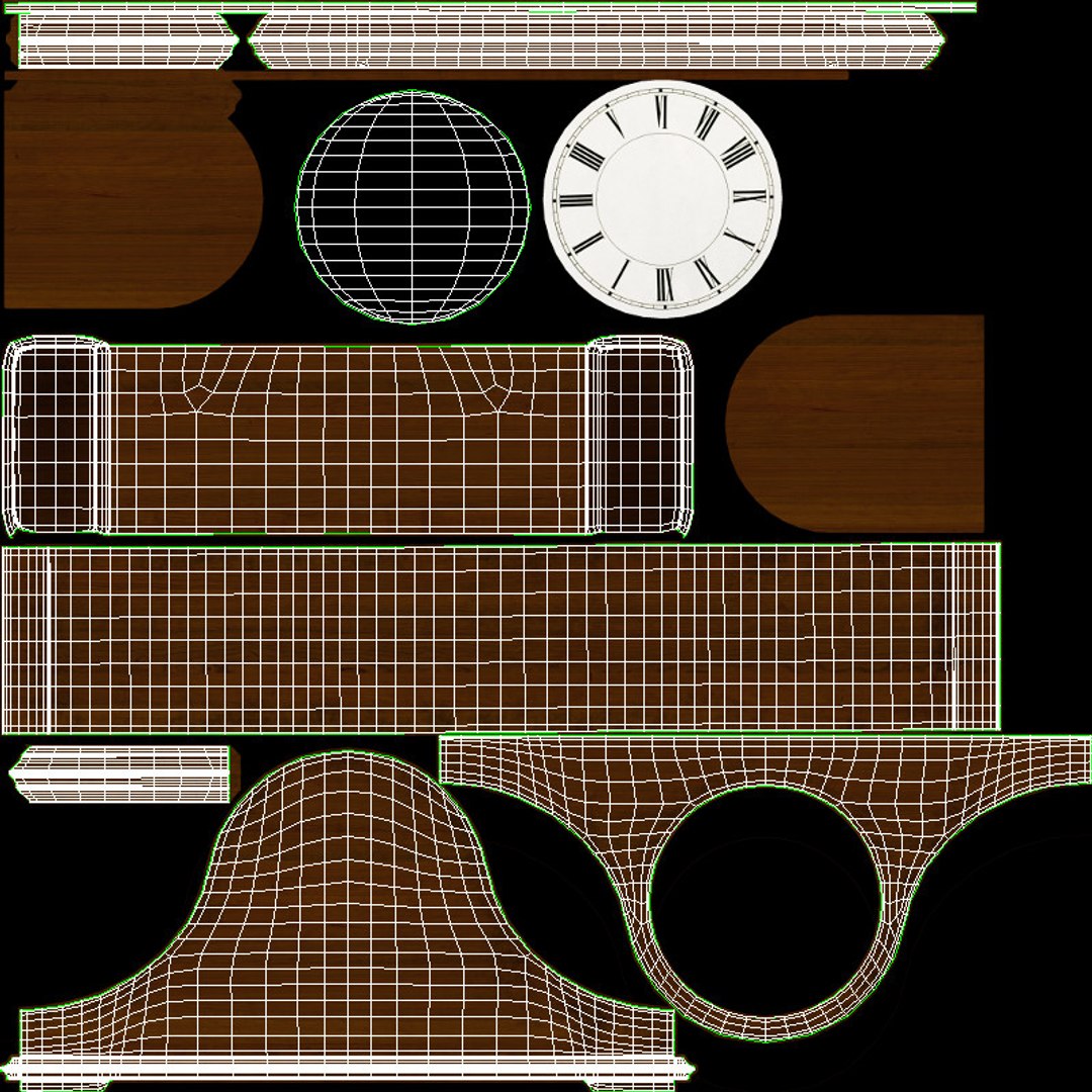 3d mantel clock model