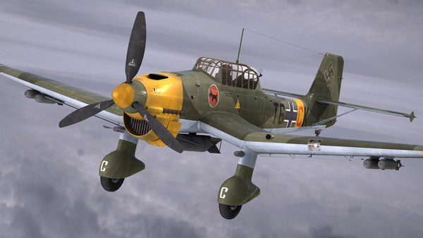 modelo 3d Junkers Ju 87B-2 Stuka - TurboSquid 1714714