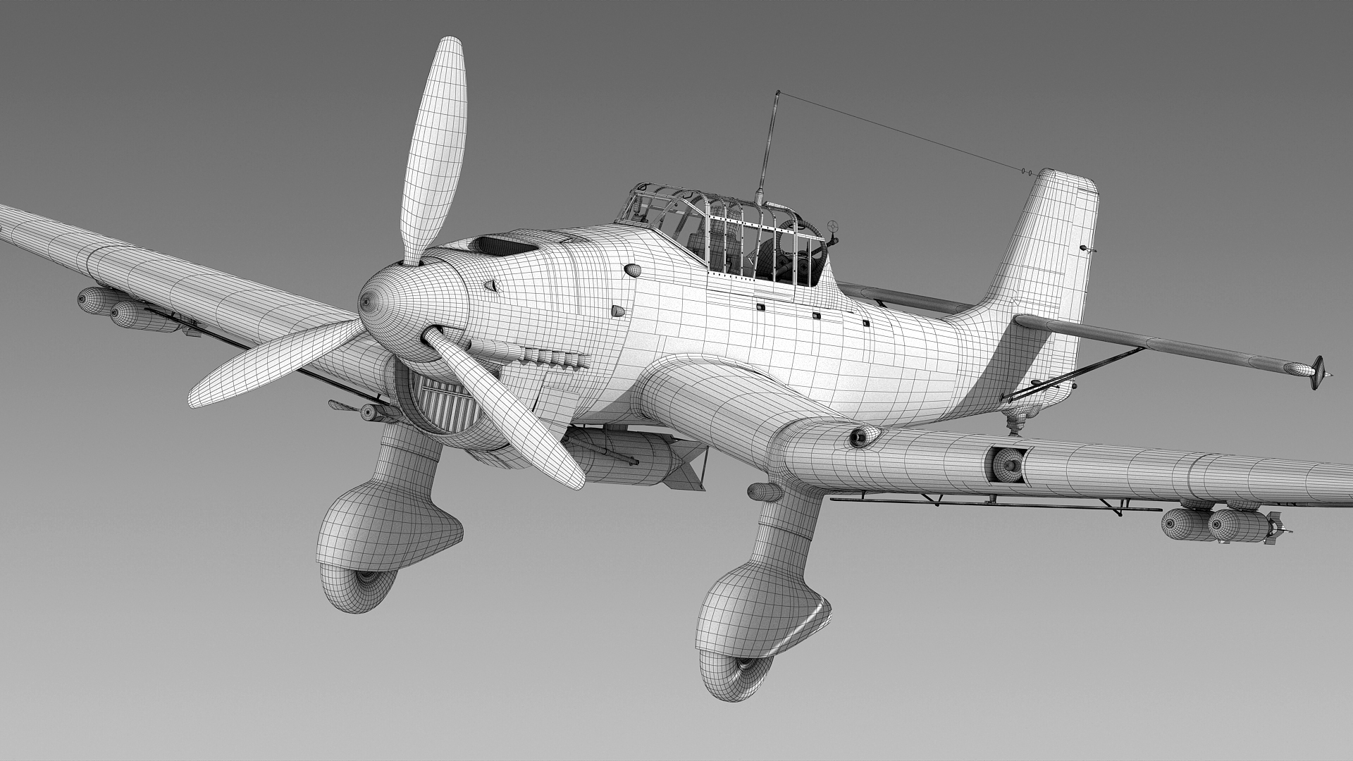 3D Junkers Ju 87B-2 Stuka - TurboSquid 1714714