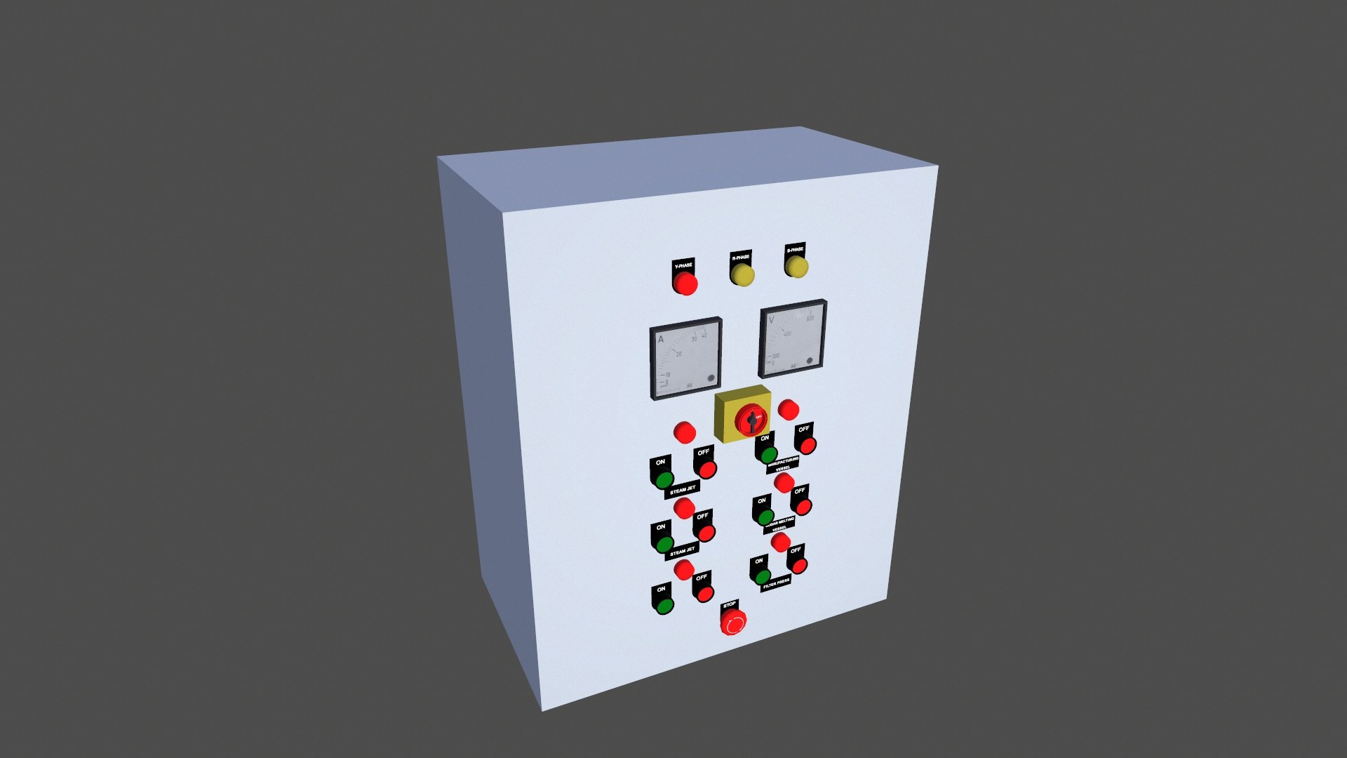 3D Control Panel - TurboSquid 2323150