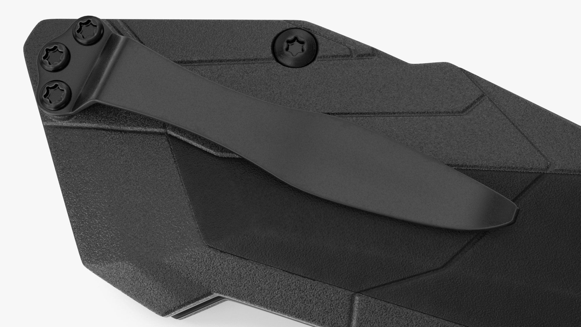 3D model Futuristic Knife Schrade Folded Black - TurboSquid 2176921