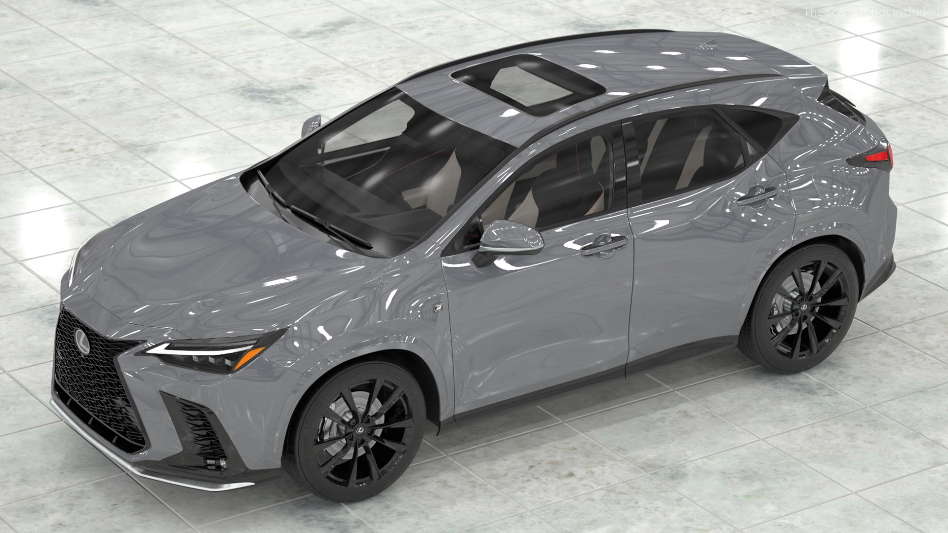 Premium 2024 Lexus NX Hybrid Grey Simple Interior model - TurboSquid ...