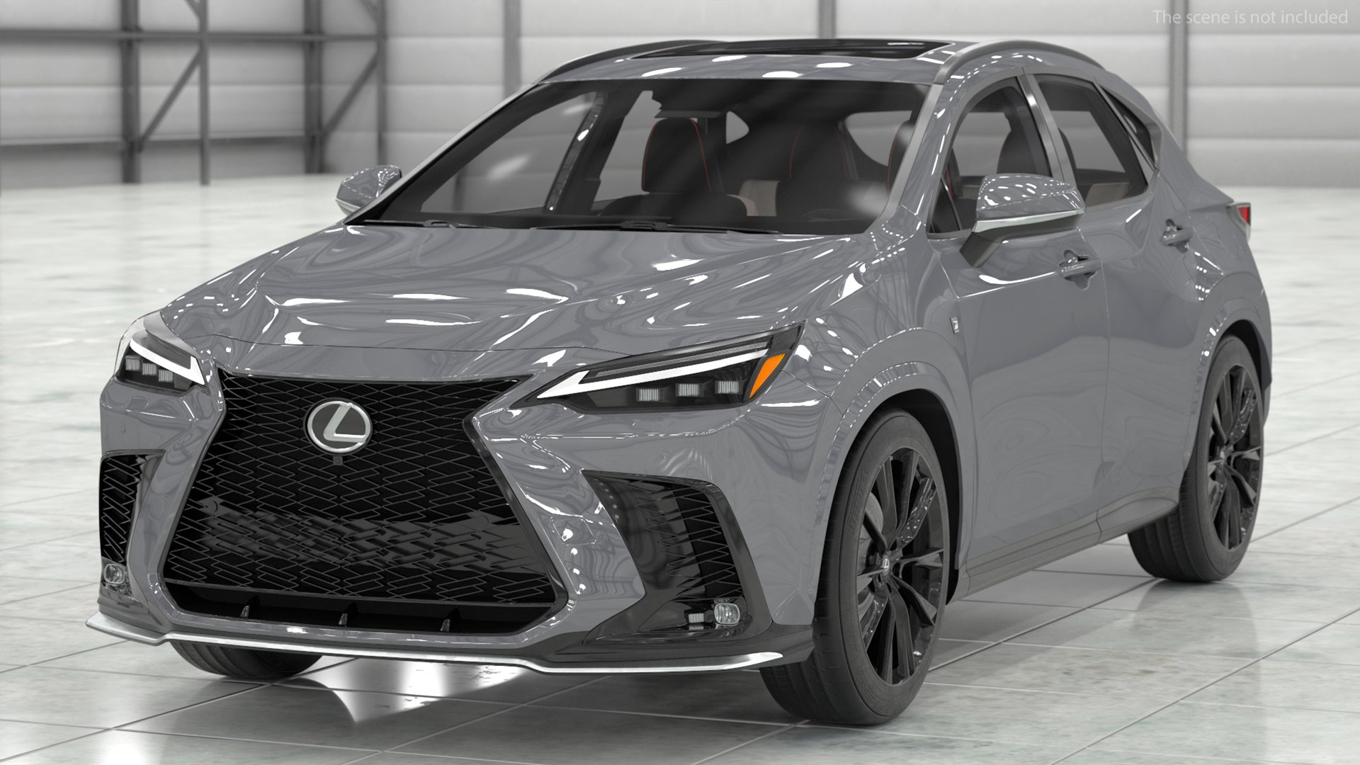 Premium 2024 Lexus NX Hybrid Grey Simple Interior model - TurboSquid ...