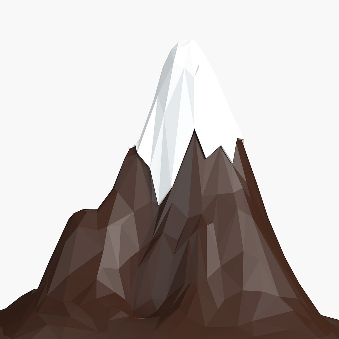 3d Model Cartoon Mountains Pack