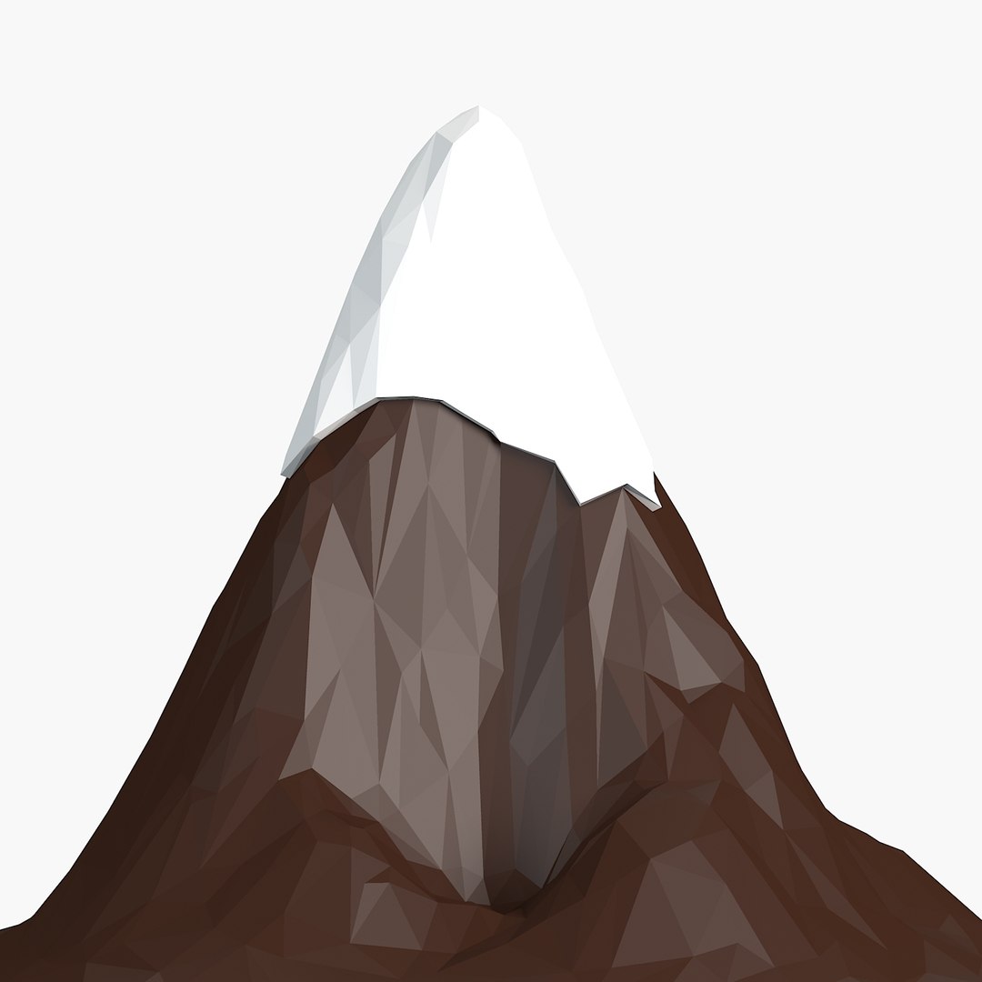 3d Model Cartoon Mountains Pack