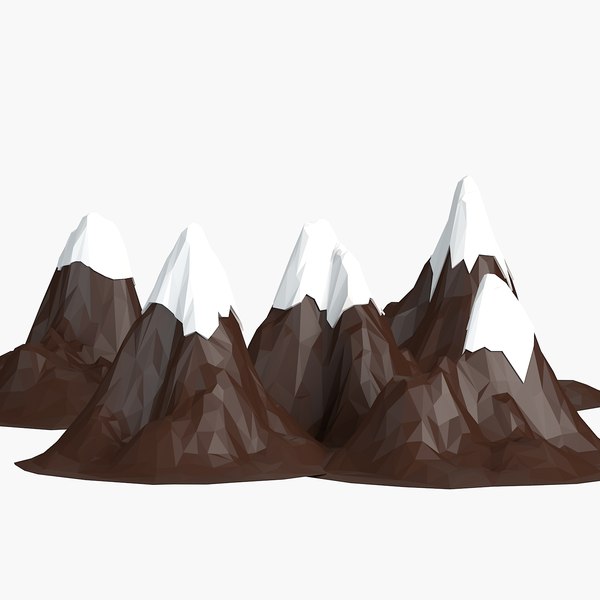 3d cartoon mountain model