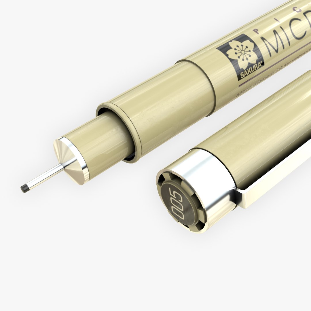 Micron Pen Fineliner 3D Model - TurboSquid 2121690