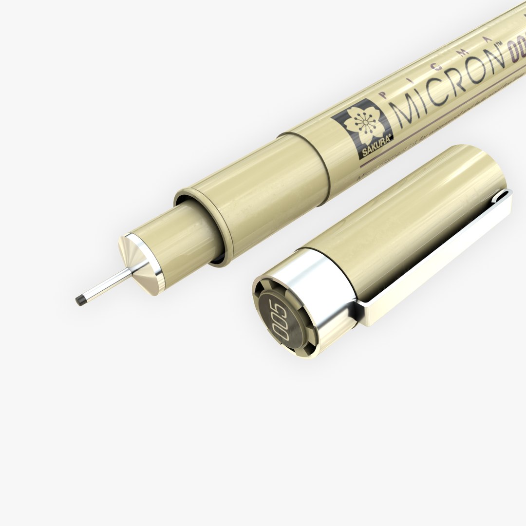 Micron Pen Fineliner 3D Model - TurboSquid 2121690