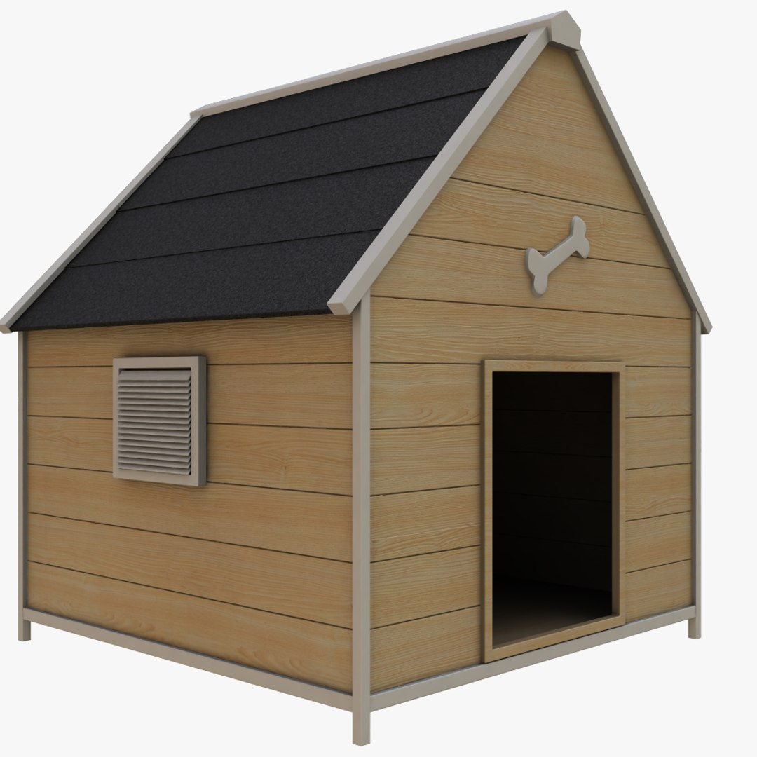 3d dog house model