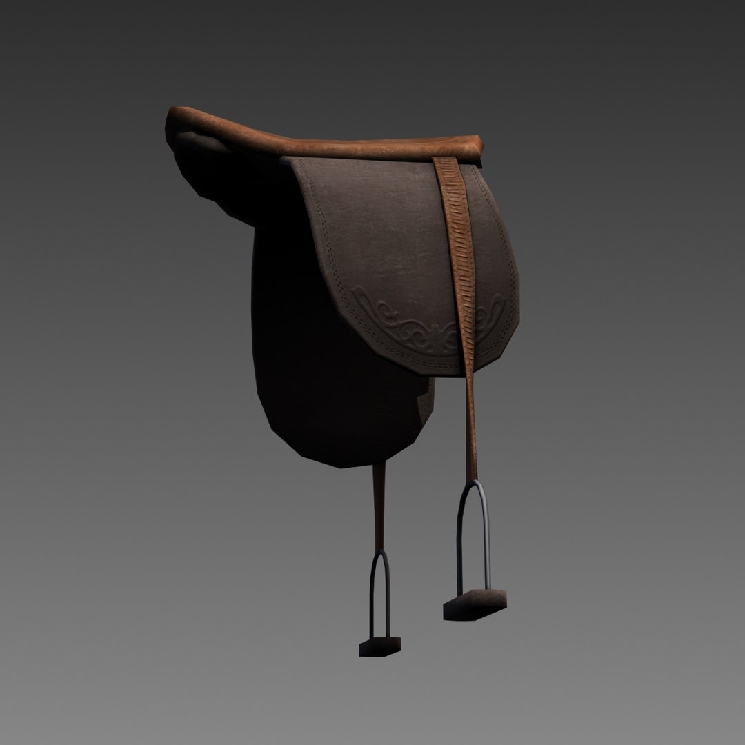 Medieval Saddle 3d 3ds