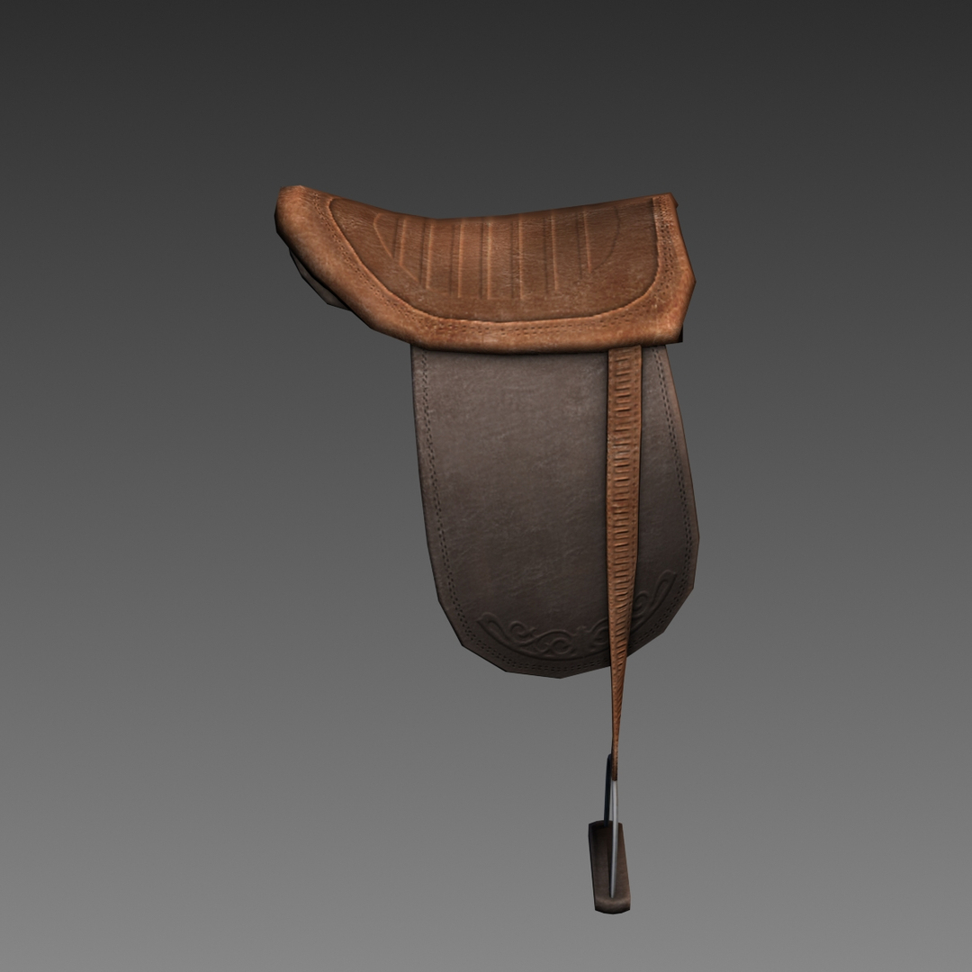 Medieval Saddle 3d 3ds