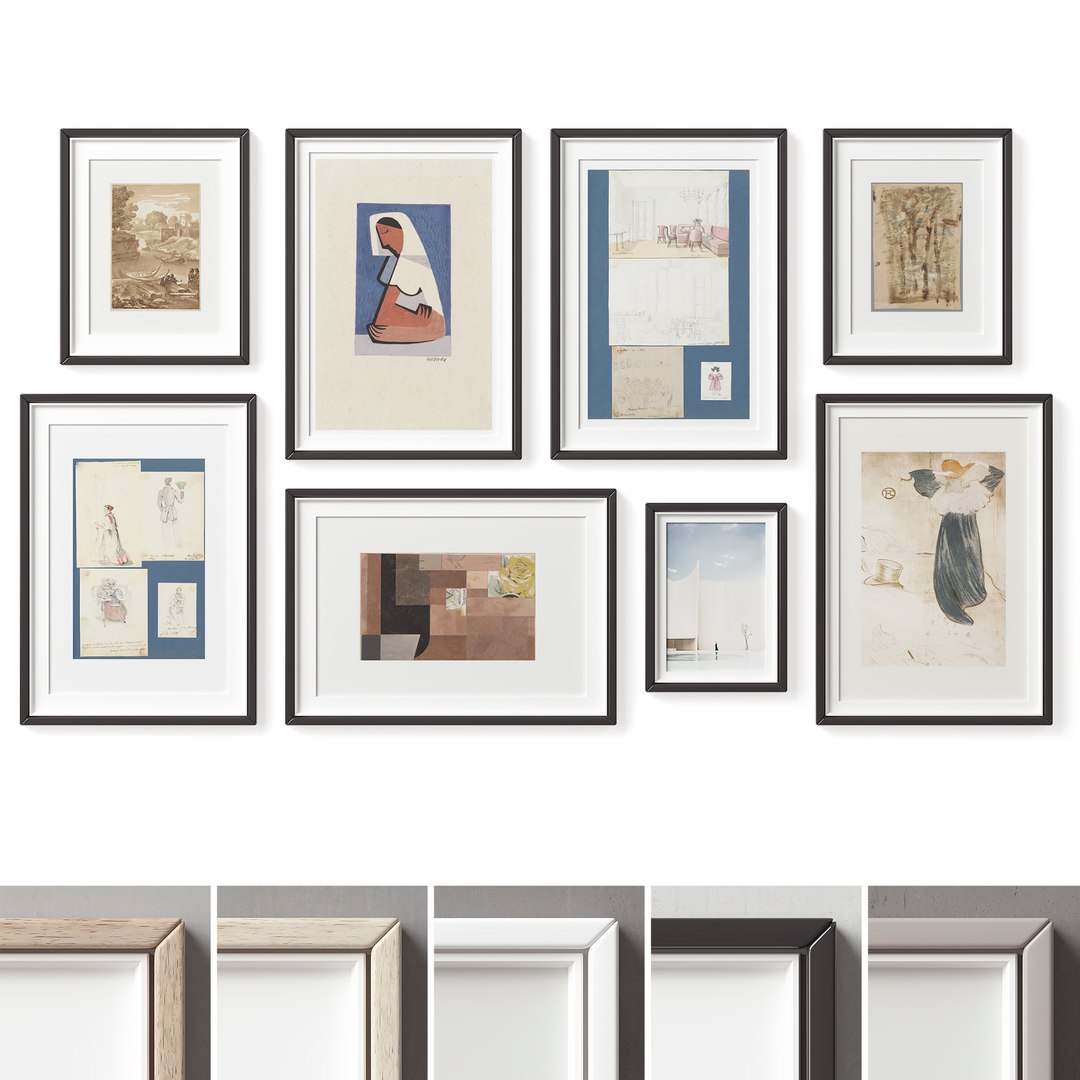 3D Picture Frames Set-546 - TurboSquid 2285439