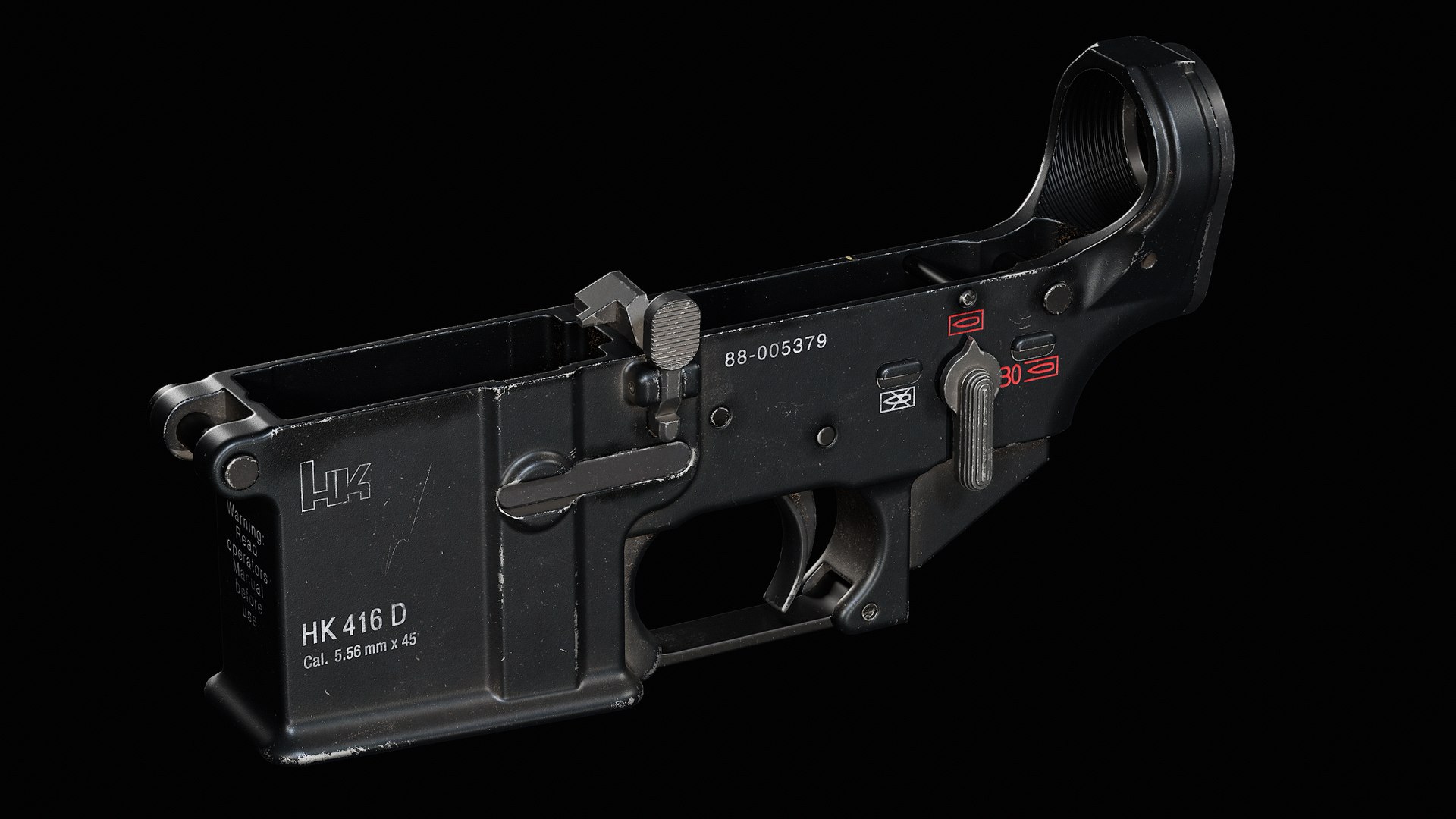 Modular HK416 3D Model - TurboSquid 1939395