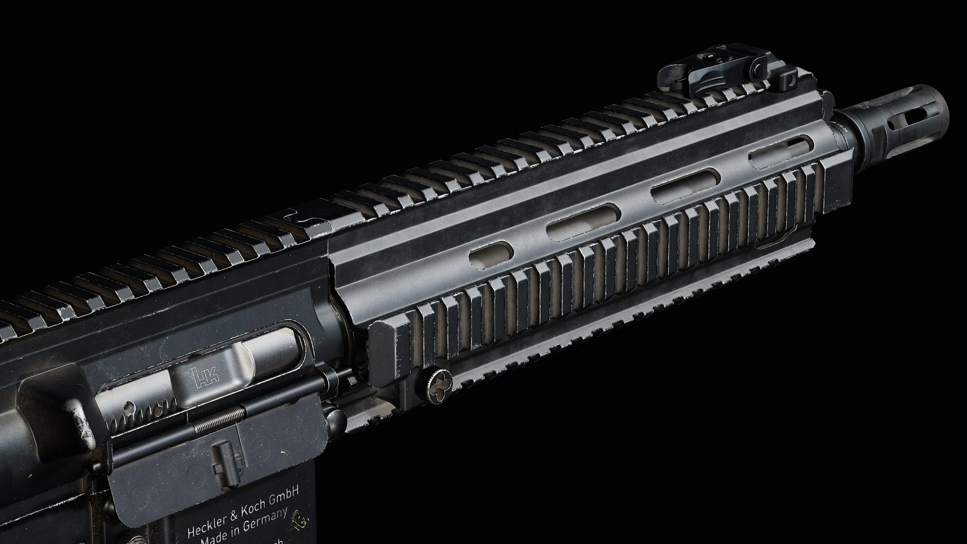 Modular HK416 3D Model - TurboSquid 1939395
