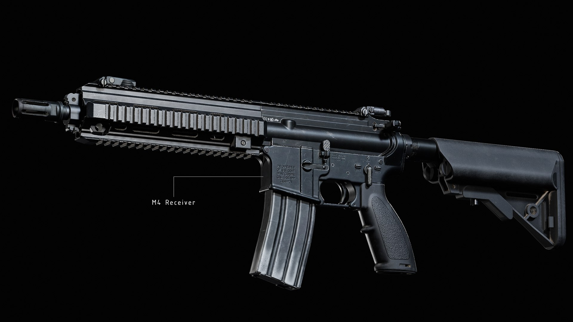 Modular HK416 3D Model - TurboSquid 1939395