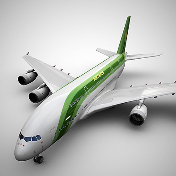 airbus a380 green-yellow logo max